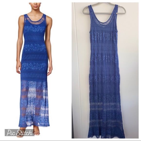 Bar III | Dresses | Bar Iii Lace Maxi Dress | Poshmark